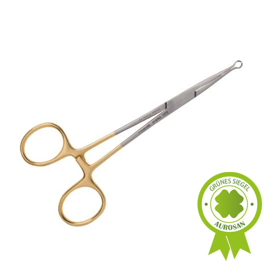 no scalpel vasectomy: ring-shaped clamp 14cm, 3mm-MD20206
